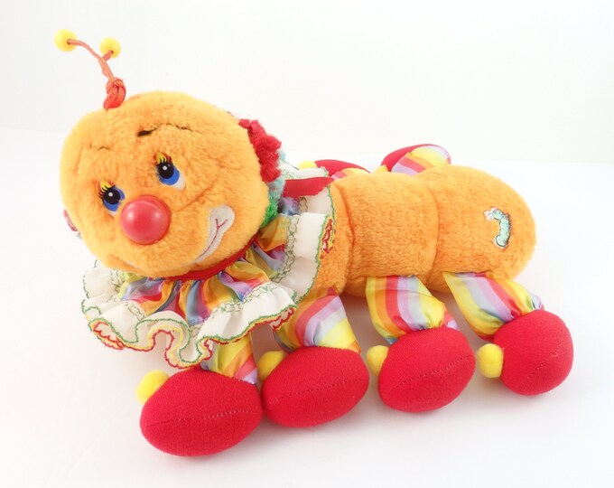 Vintage 80s Lots A Legs Caterpillar Plush Toy, Clown Stuffed Animal ...