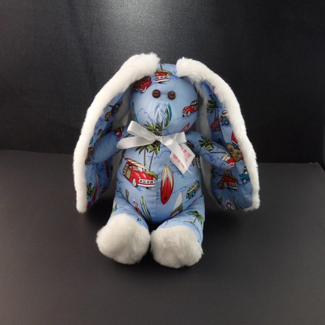 Vintage Hawaiian Shirt Bunny Plush Toy Aloha Bunny Rabbit - Etsy
