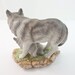 Vintage Masterpiece Porcelain Homco Mama Wolf Figurine, Endangered ...