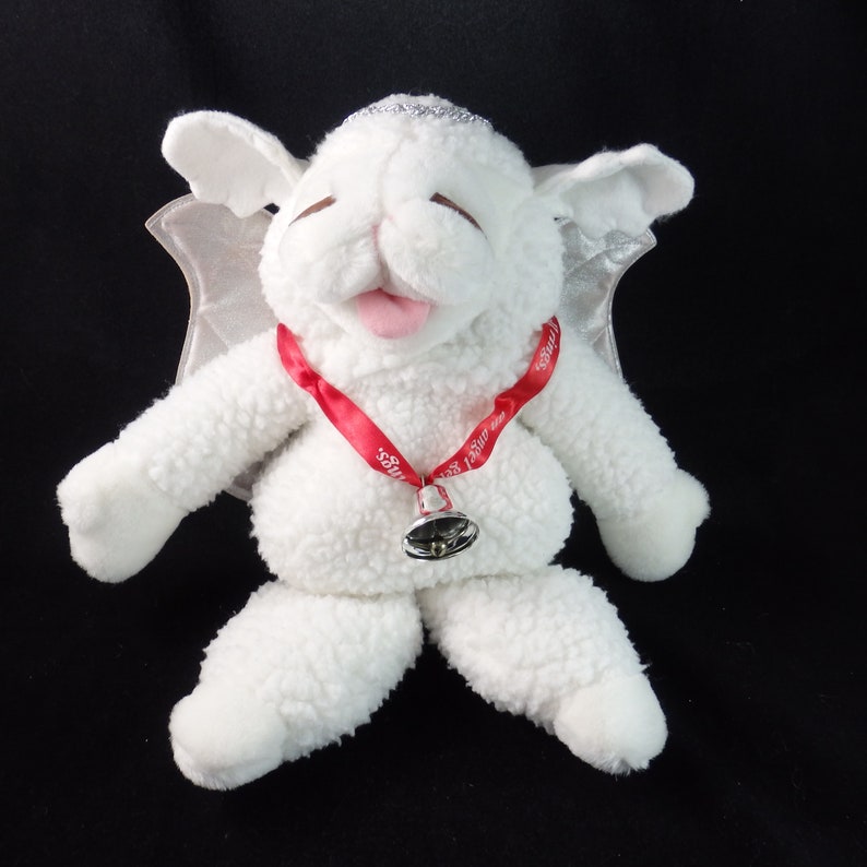 Vintage Shari Lewis Christmas Angel Lamb Chop Puppet, Hand Puppet, Lamb ...