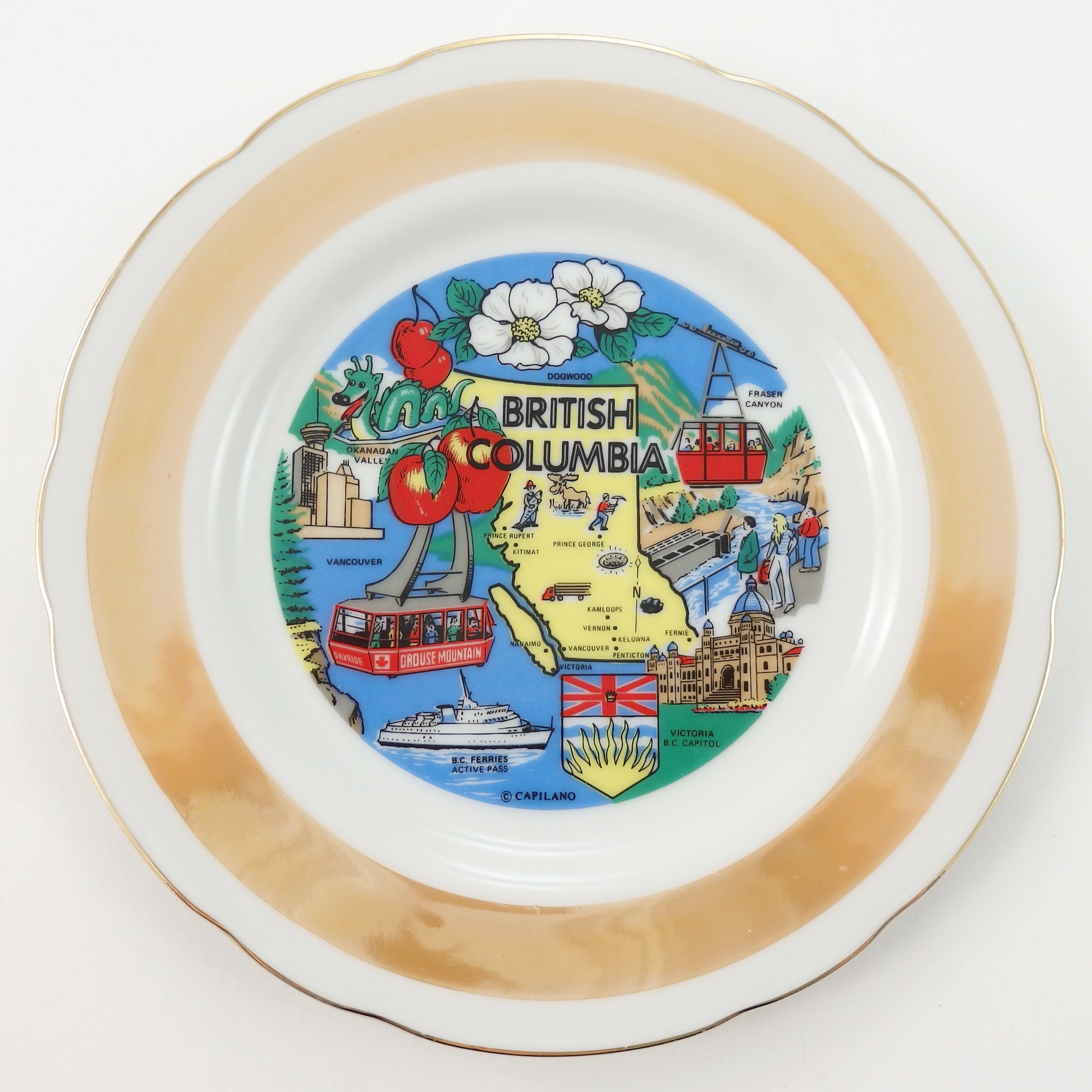 Collectible Plates Art & Collectibles Vintage 60s British Columbia ...