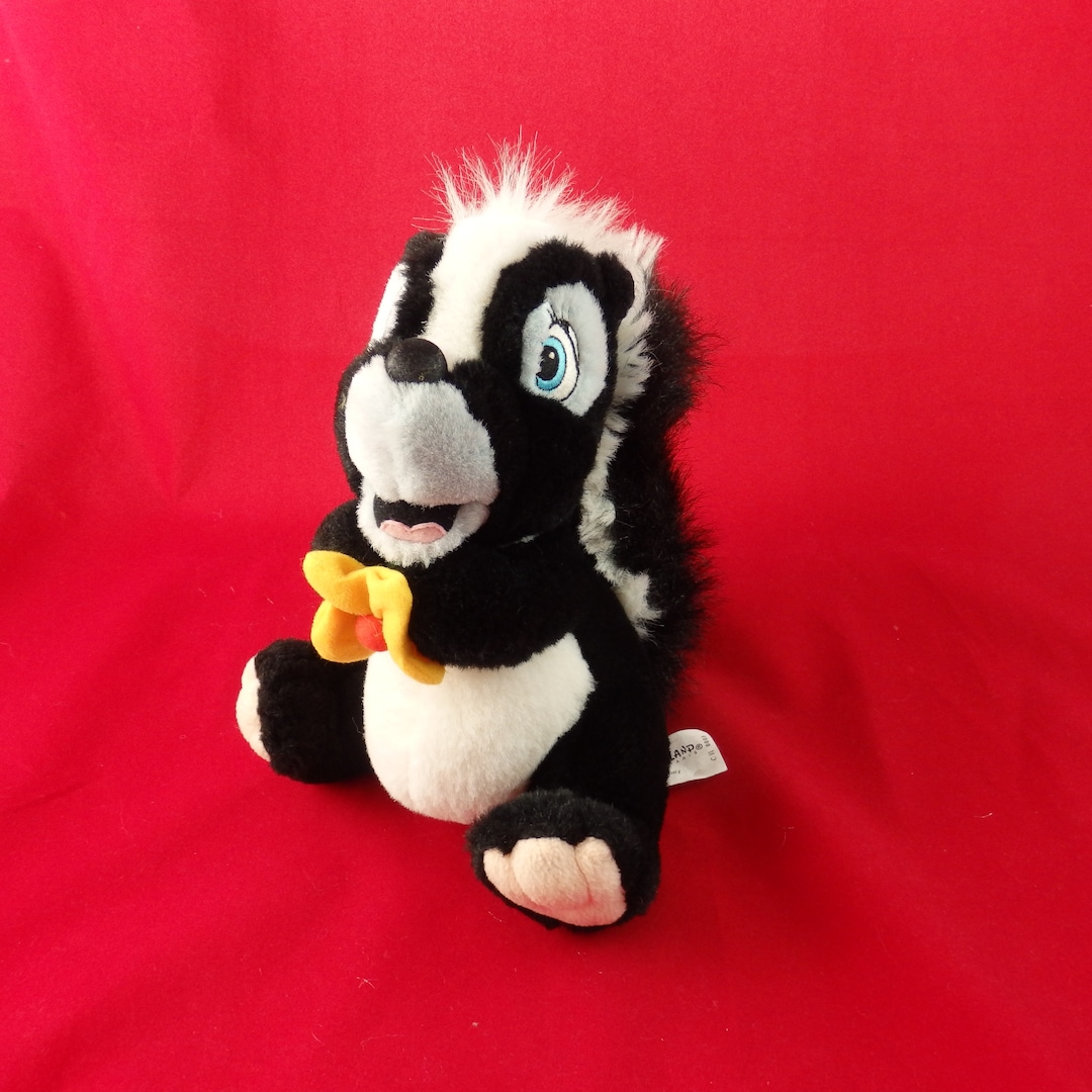 Vintage 90s Disney Flower Plush Toy, Bambi Plush Skunk Stuffed Animal ...