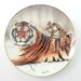 Vintage Tiger Plate, on the Watch, Howard Robinson Art Plate, Mama ...