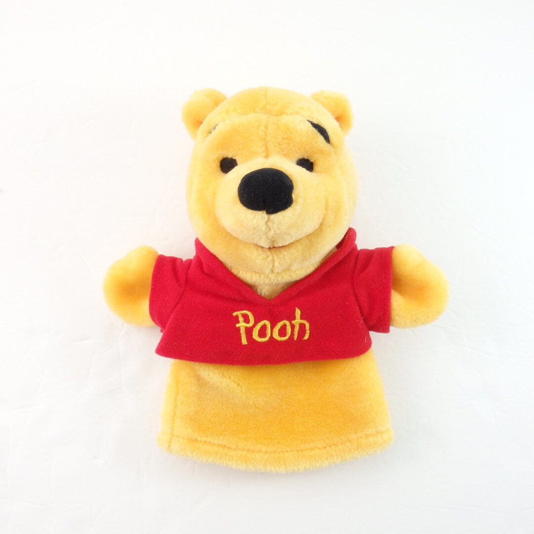 Vintage Disney Winnie the Pooh Puppet, Hand Puppet, Pooh Plush Toy ...