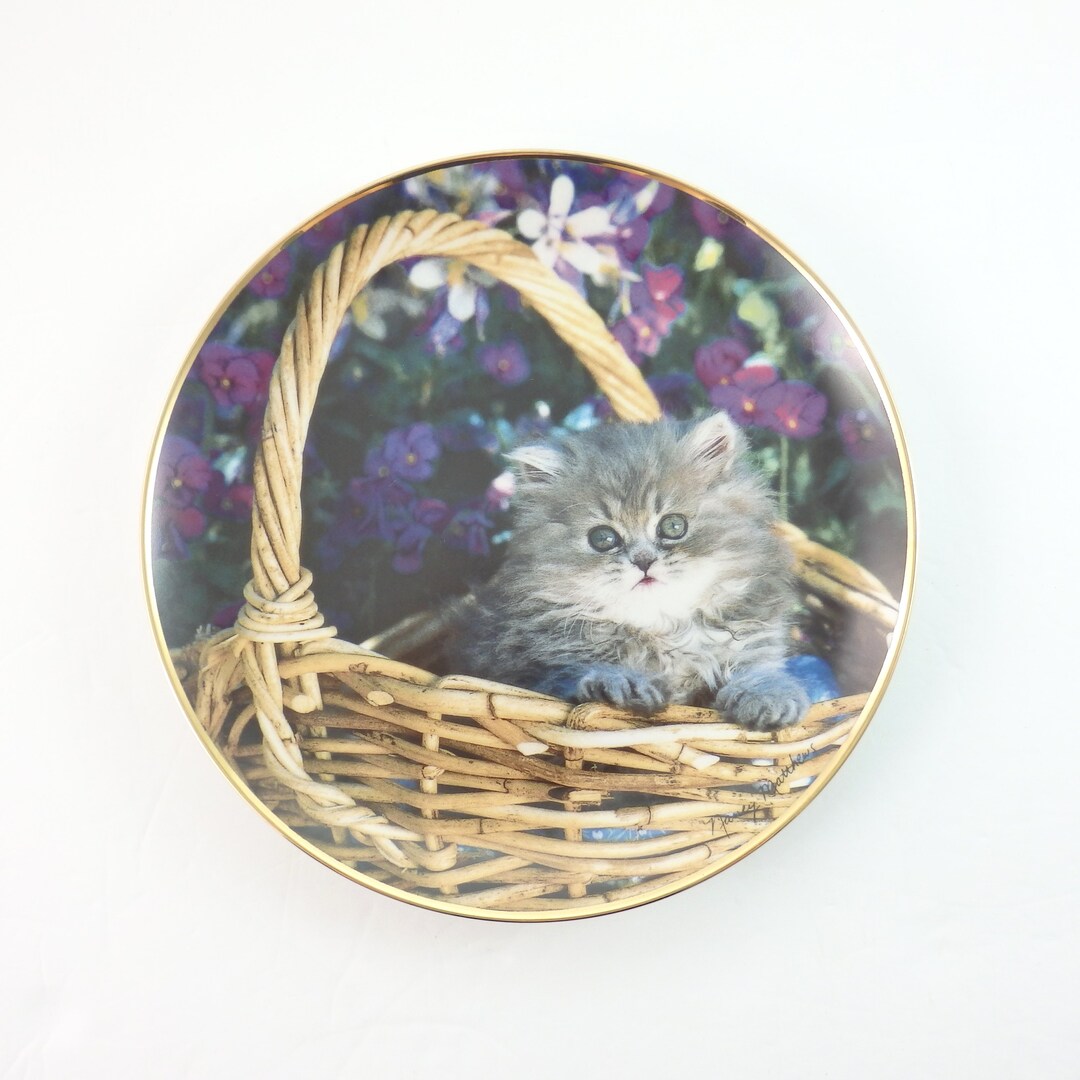 Vintage 90s Cat Plate, Room for One More, Nancy Matthews Art Plate ...