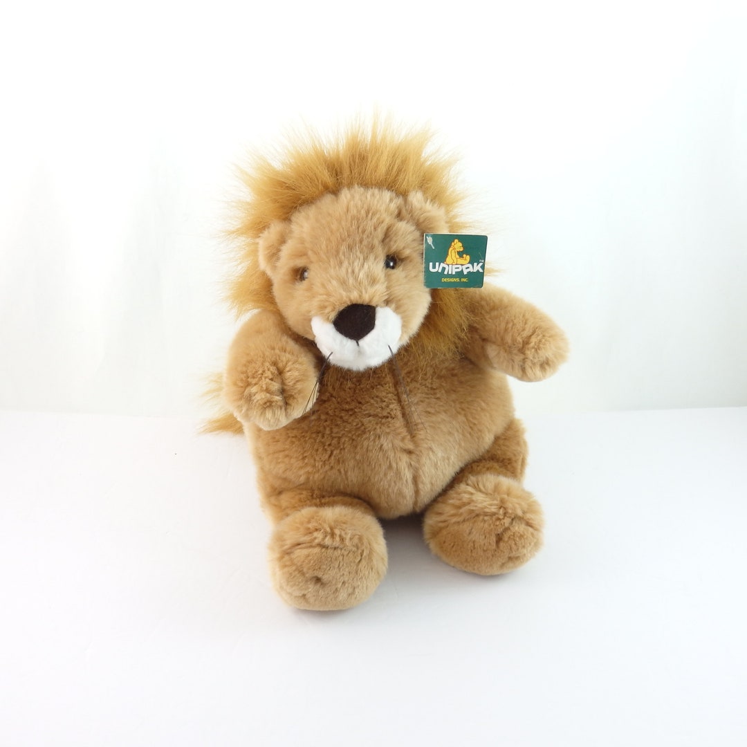 Vintage 90s Unipak Chubby Lion Plush Toy, Stuffed Animal, Stuffed Lion ...