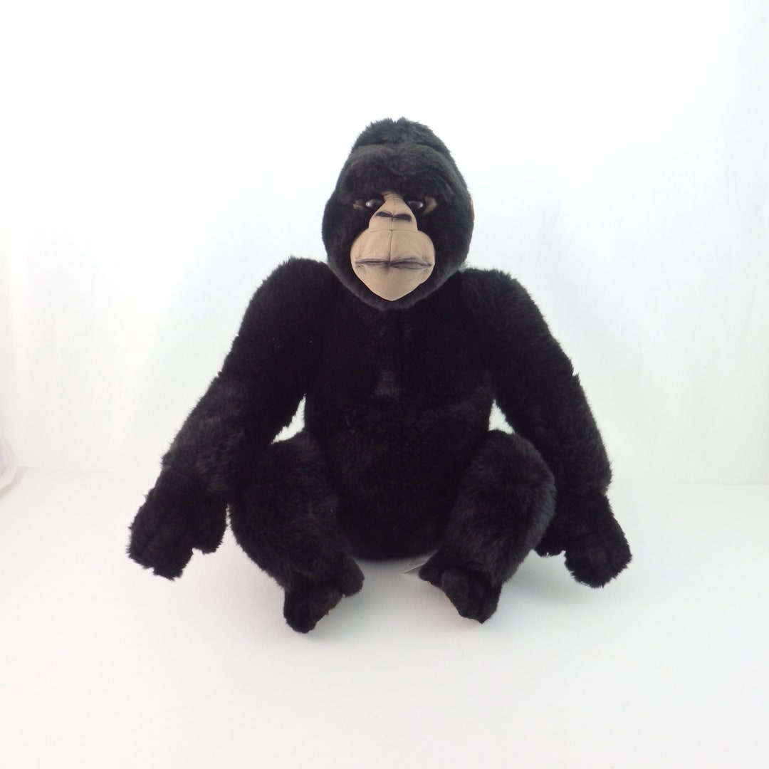 Vintage Animal Alley Silver Back Gorilla Plush Toy 2000, Stuffed Animal ...