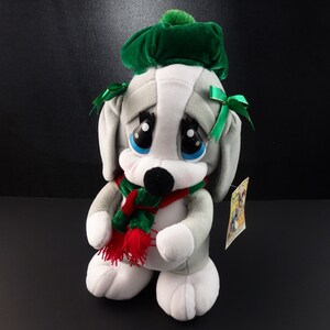 Vintage Sad Sam and Honey Dog Plush Toy, Christmas Plush Dog, Stuffed ...