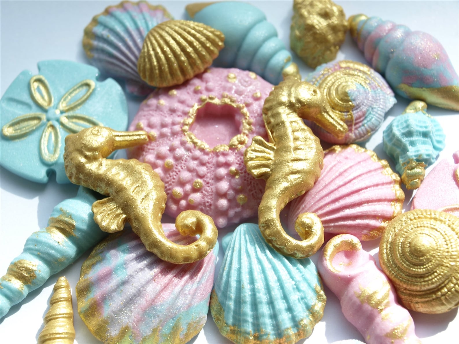 25x Coquillages Comestibles Sirène Gâteau Topper Sous La Mer - Etsy France