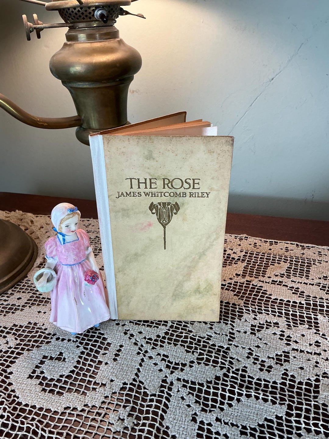 Antique Victorian Poetry Book: the Rose by James Whitcomb Riley (1913 ...