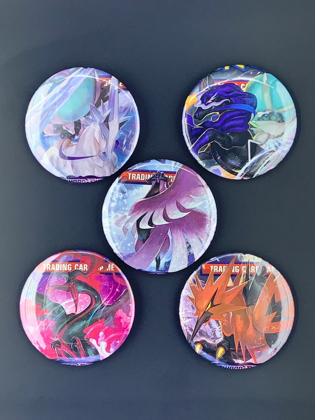 PKMN Sword and Shield Chilling Reign Pack Wrapper Buttons/pins (2.25 ...