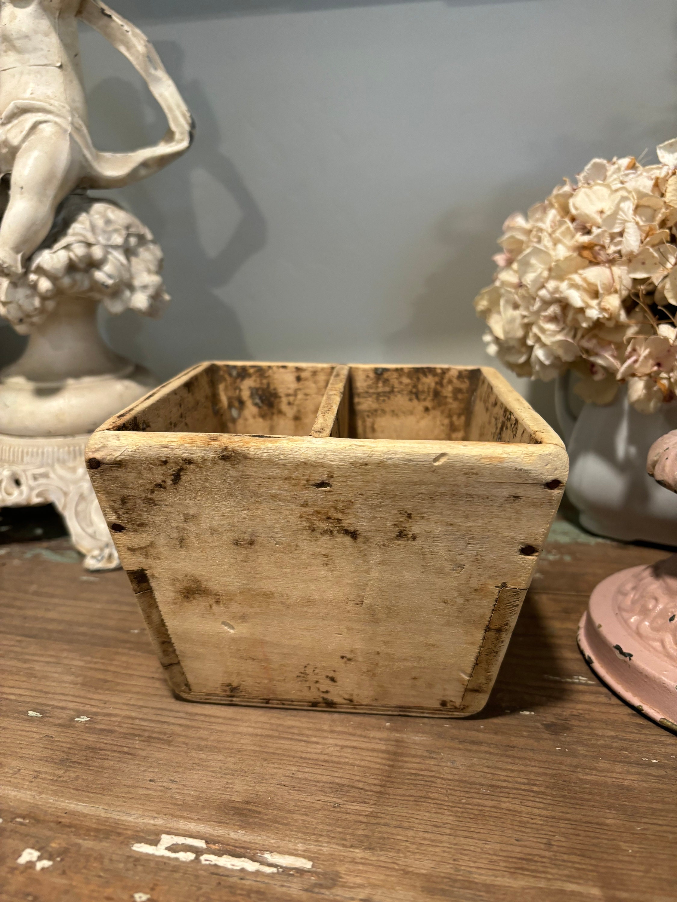 Small Wood Divided Planter Box - Etsy