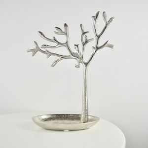 Silver Jewellery Tree Personalised Jewellery Stand - Etsy