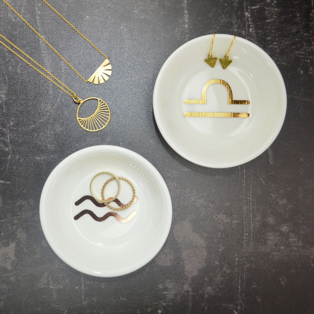 Zodiac Jewellery Trinket Dish - Star Sign Gift - Etsy