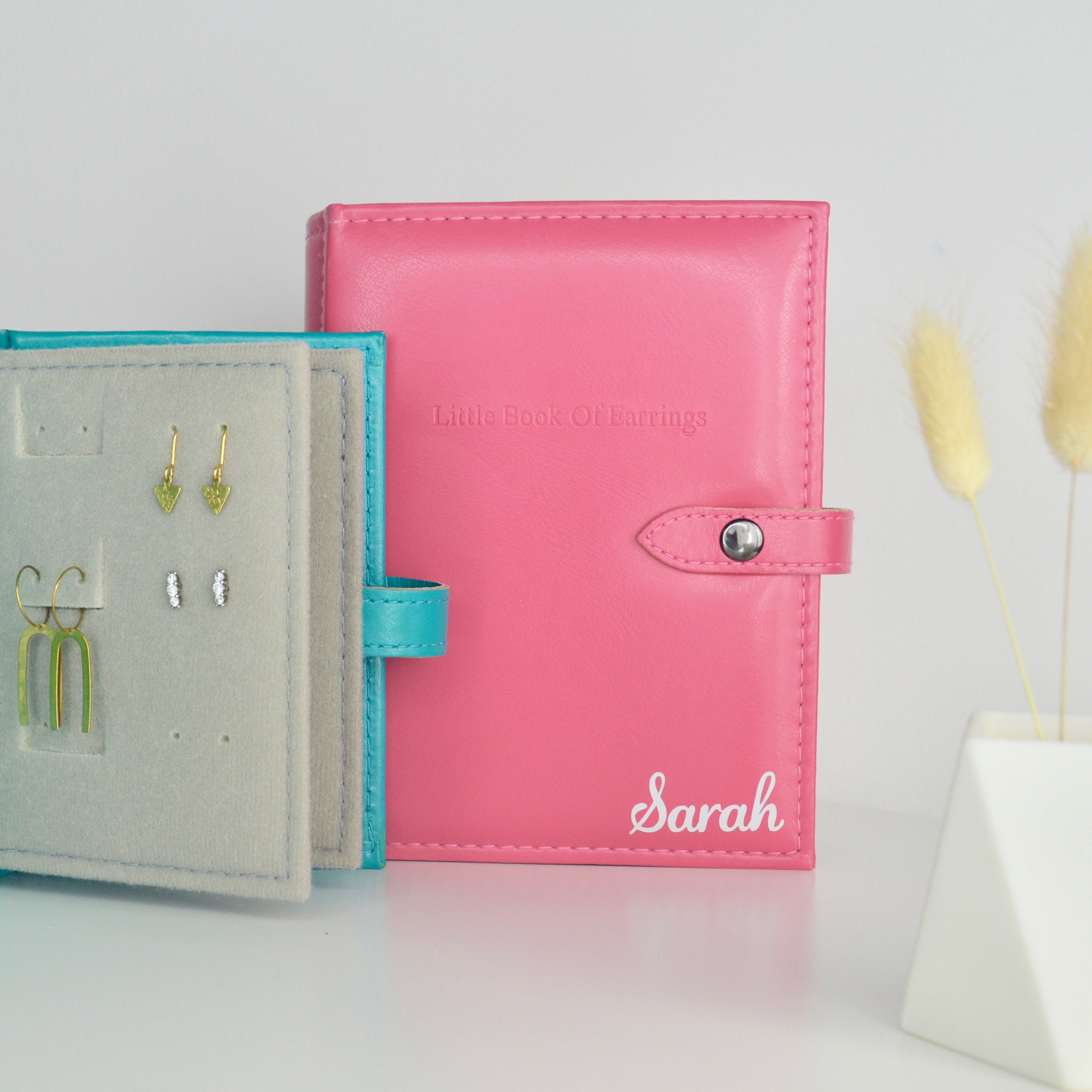 Earring Storage Book TRAVEL Jewellery Wrap Store Earrings - Etsy UK