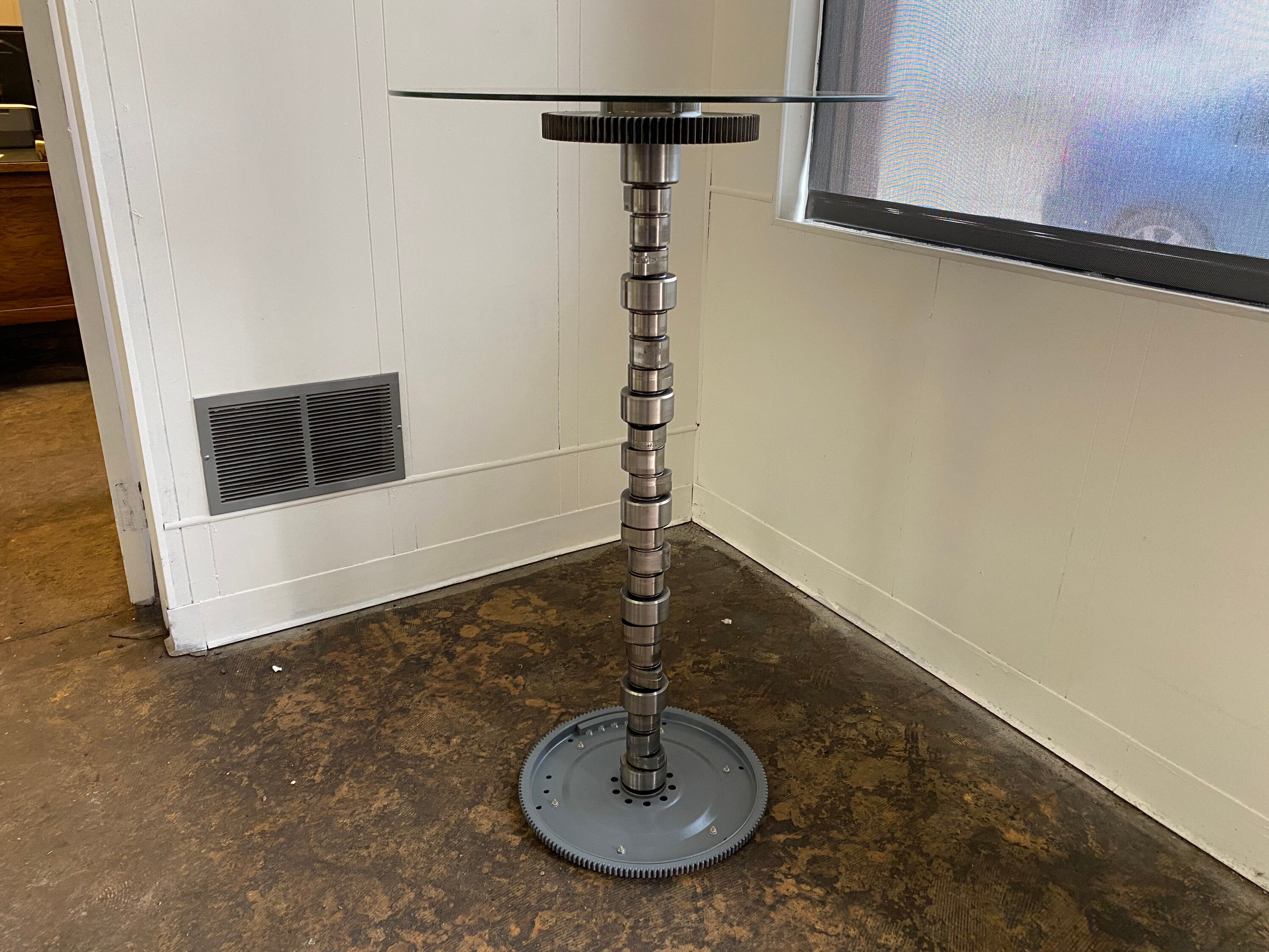 Caterpillar C10 Camshaft Glass Table moving America - Etsy