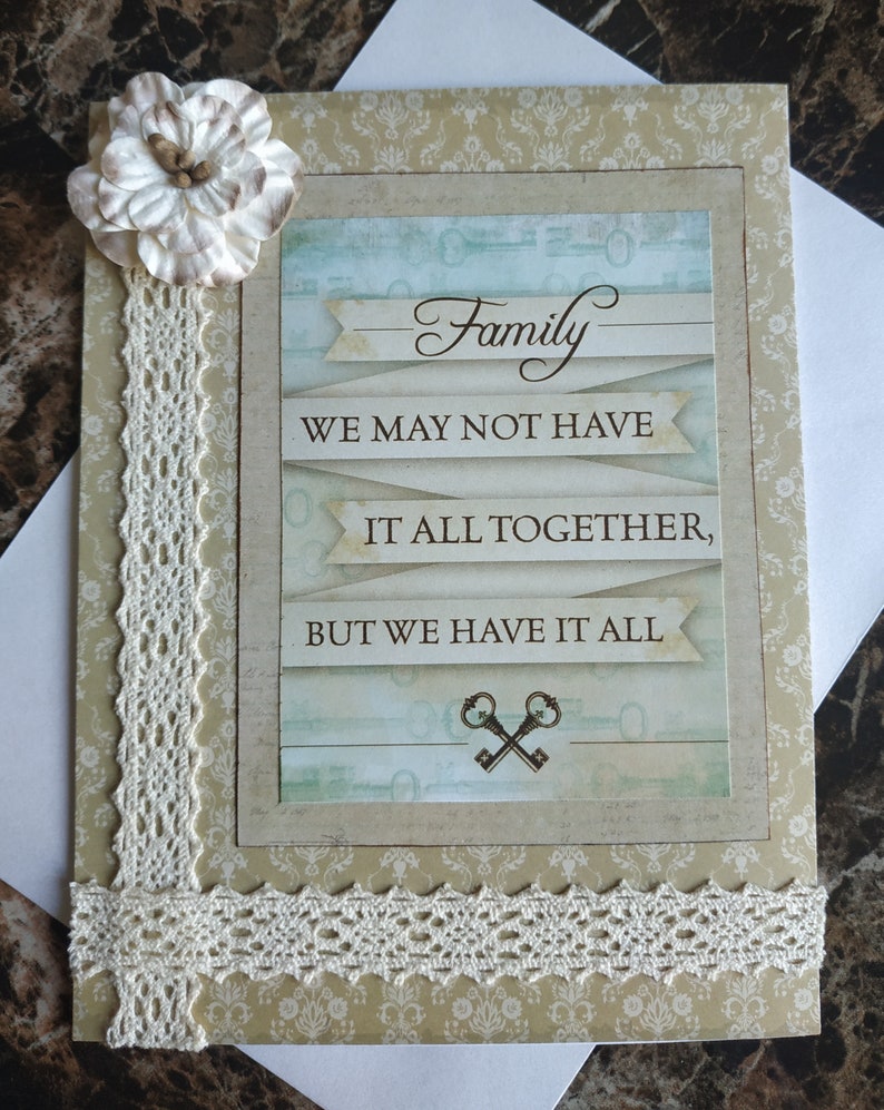 Family Card Miss You Card Just Because Card Appreciation - Etsy