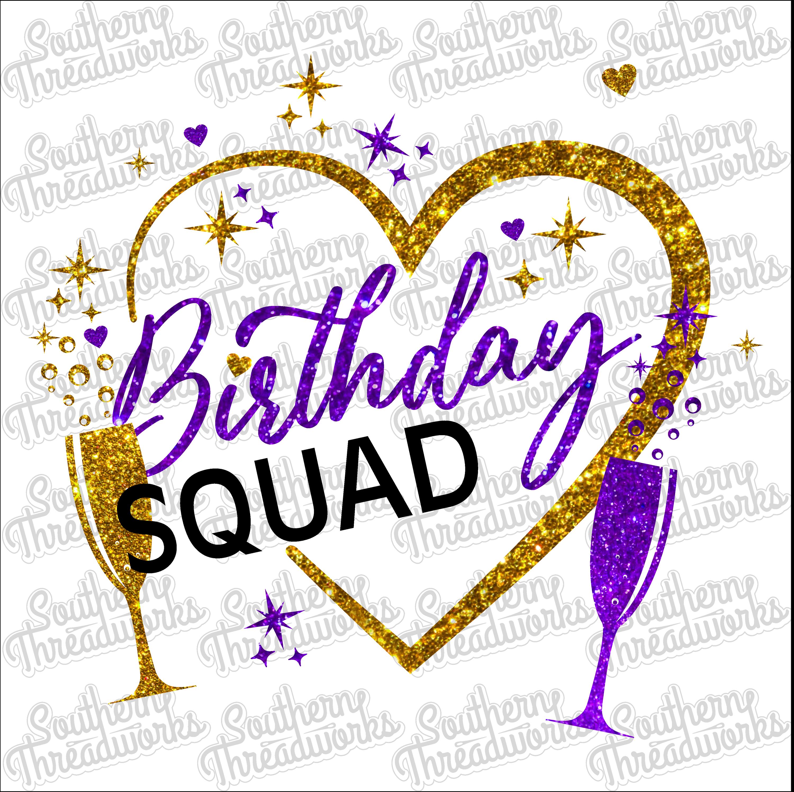 Birthday Squad Png, Birthday Png, Birthday Queen PNG, Birthday Girl ...