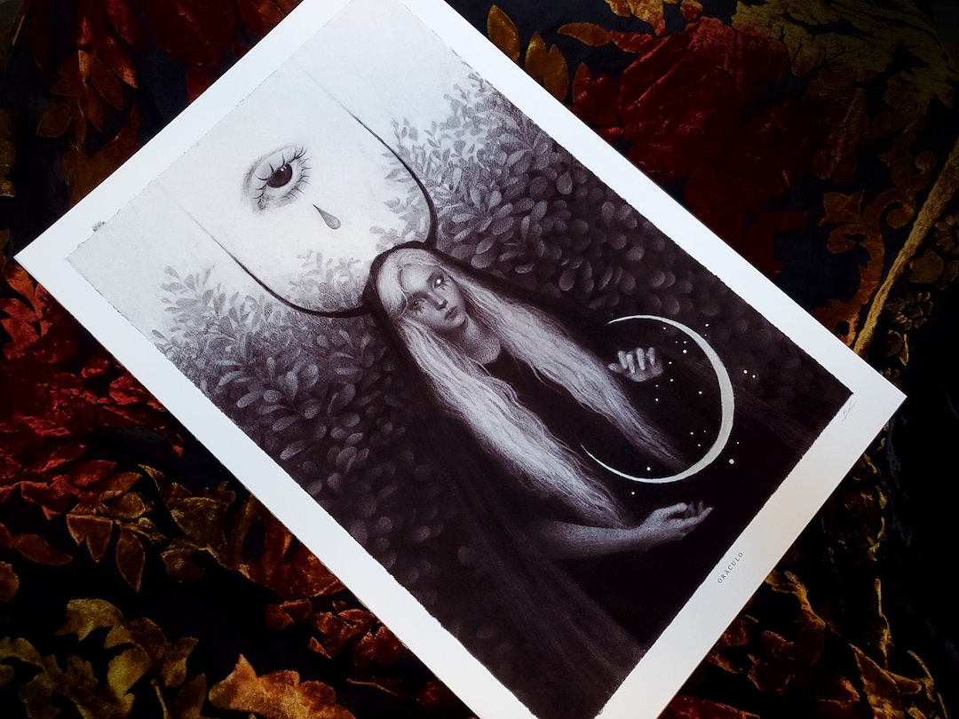 Limited Edition 13x19" Hand Embellished Print: "oraculo" - Etsy
