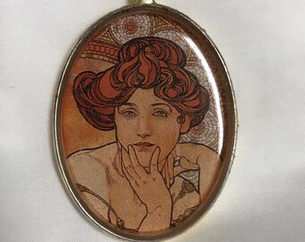Alphonse Mucha Topaz | Etsy