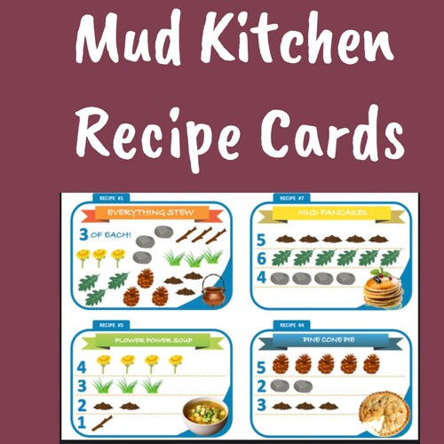15 UNIQUE Mud Recipe Cards - Etsy