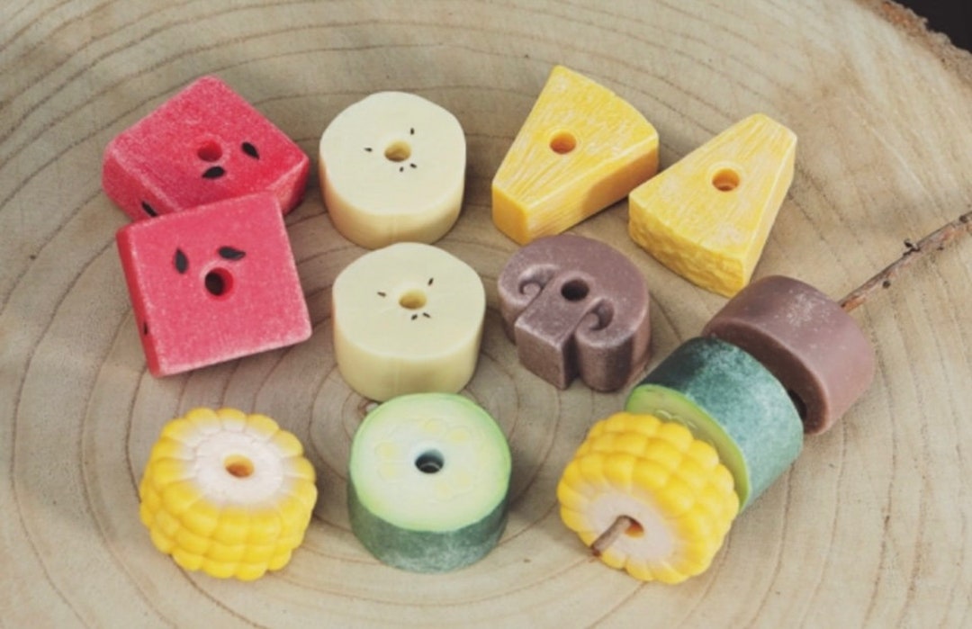 Threading Kebabs - Sensory Play Stones - Etsy