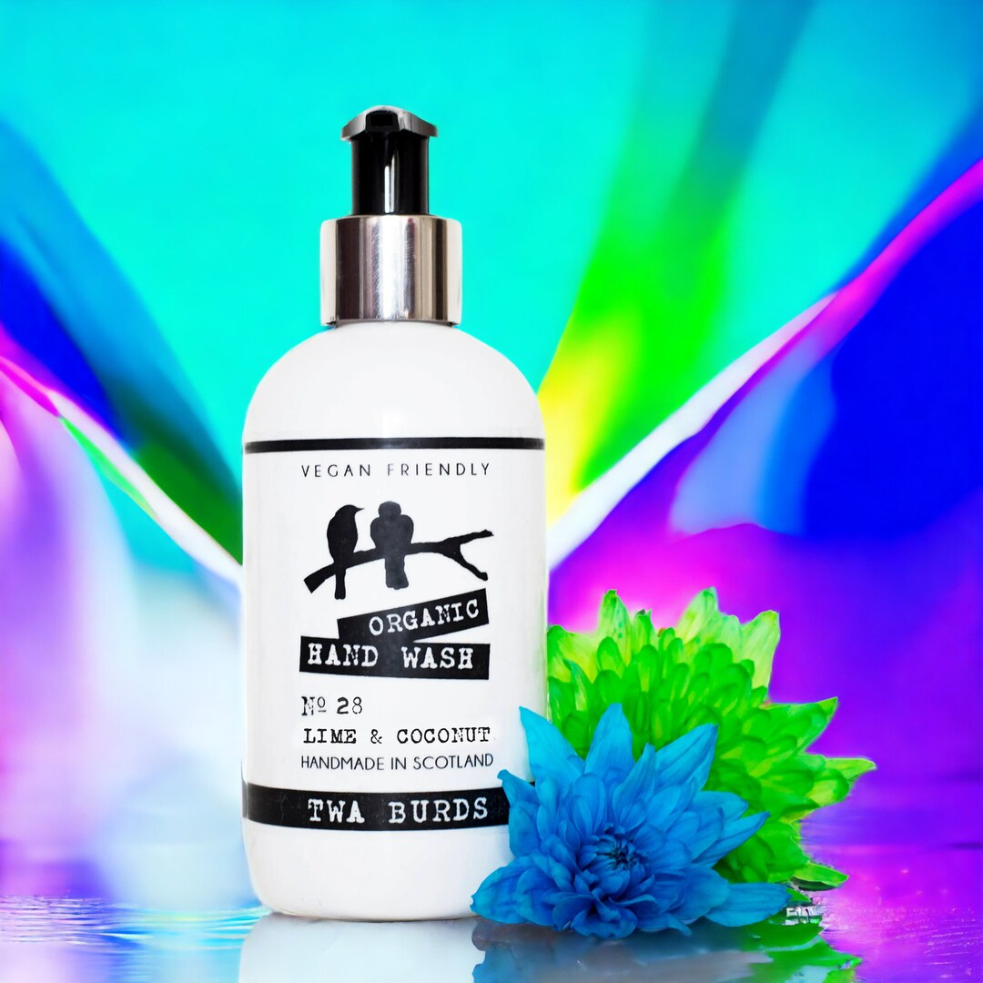 Lime and Coconut Organic Liquid Hand Soap 250ml Vegan No SLS, Parabens ...