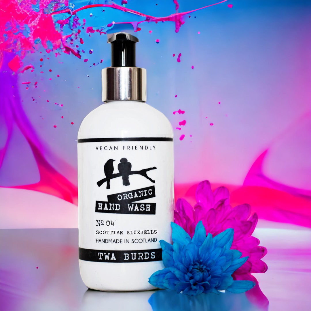 Organic Hand Wash / Scottish Bluebells / Organic Liquid Soap/ Vegan ...