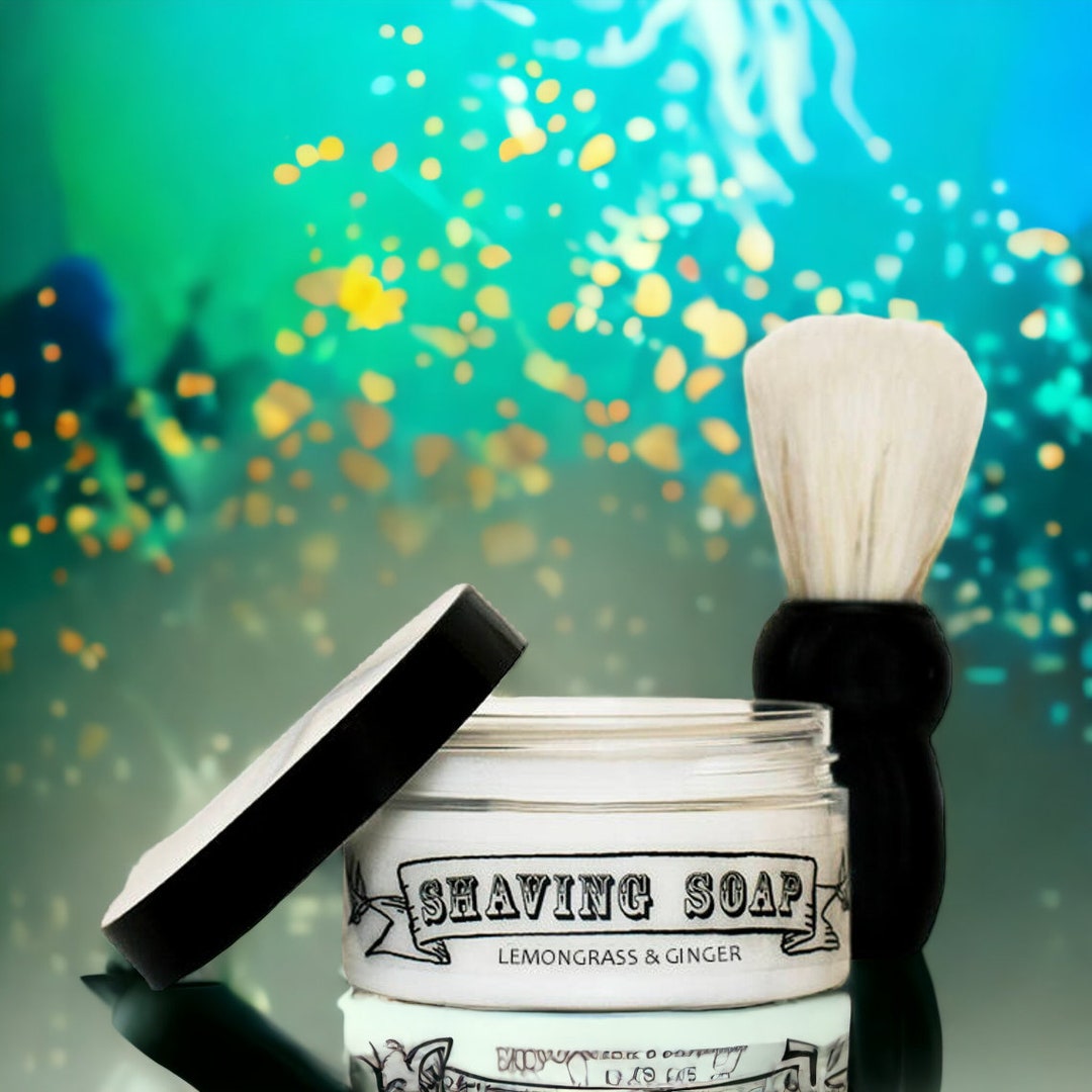 Mens Solid Shaving Soap Lemongrass & Ginger 100g with or Without ...
