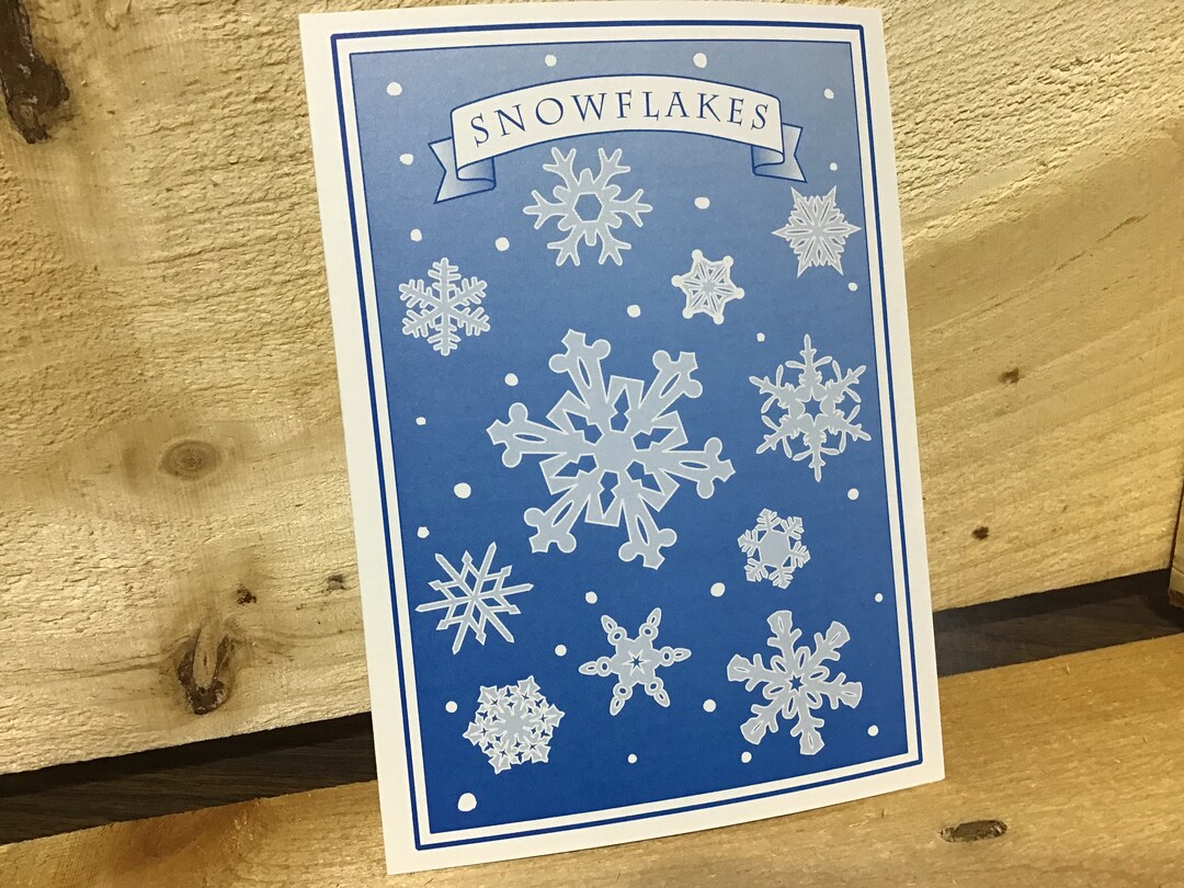 25 Christmas Story Cards - Snowflakes, Winter’s Magic - Etsy