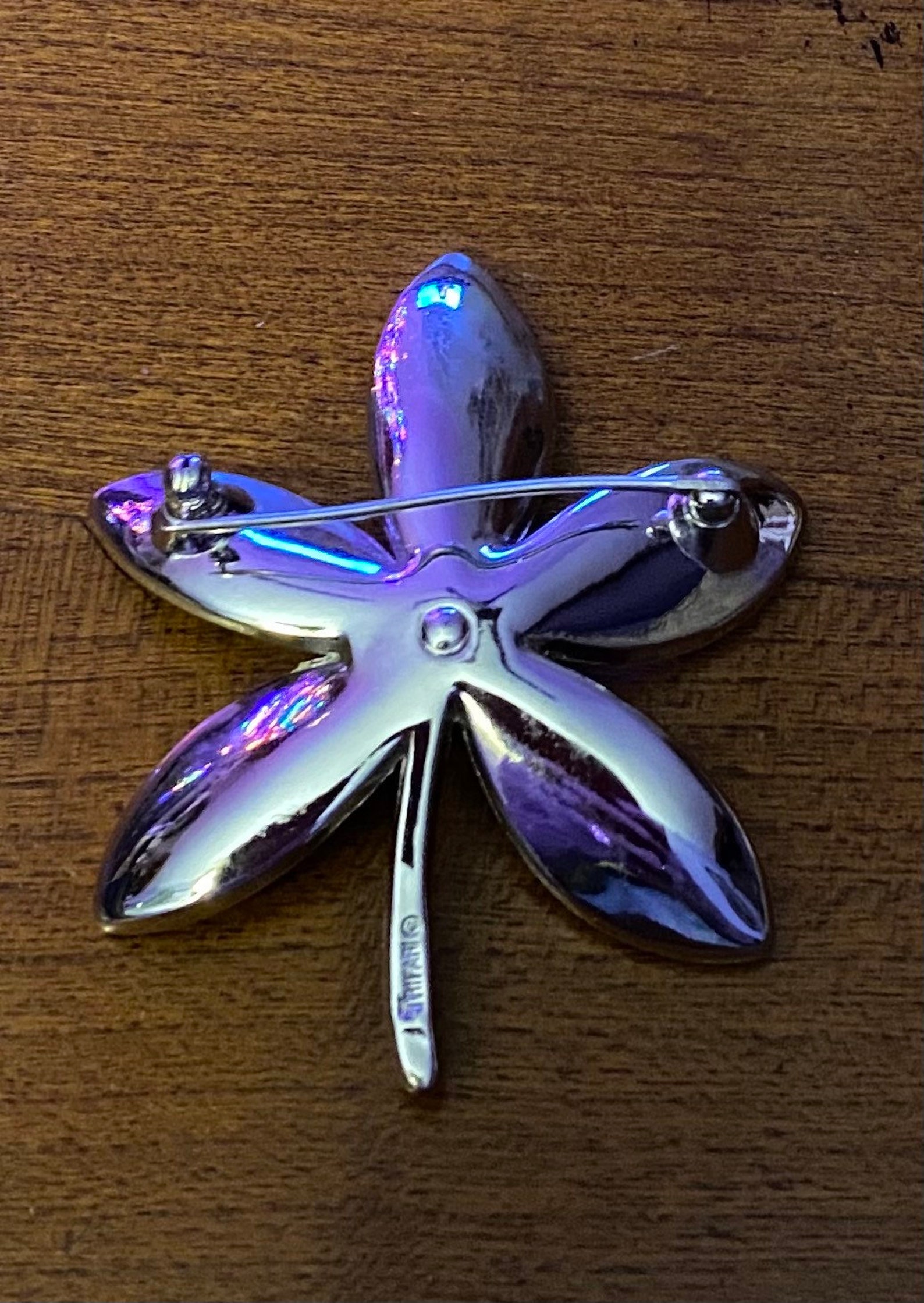 Silver Flower Pin by Trifari - Etsy