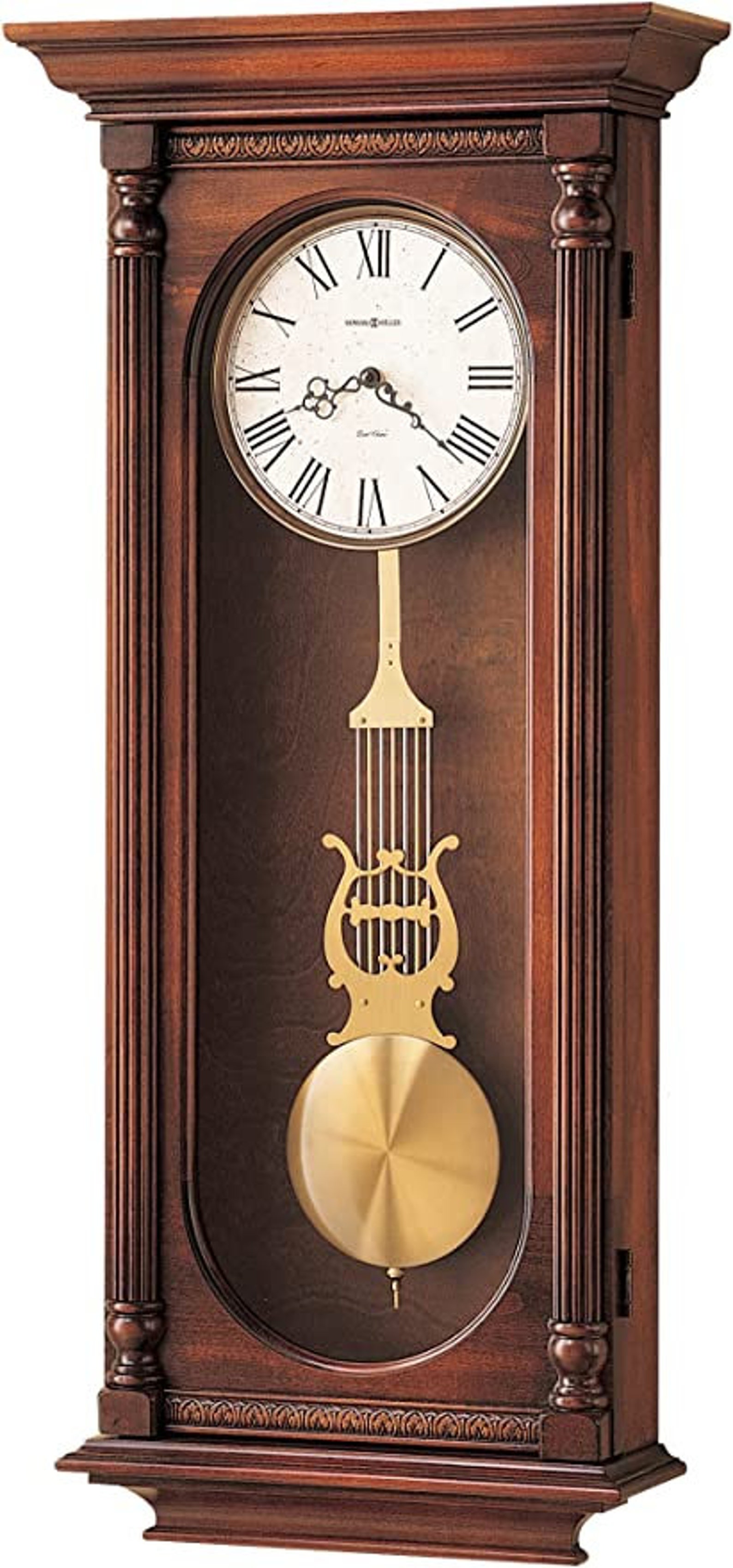Howard Miller Helmsley Wall Clock Model 620-192 Brass Pendulum Quartz ...
