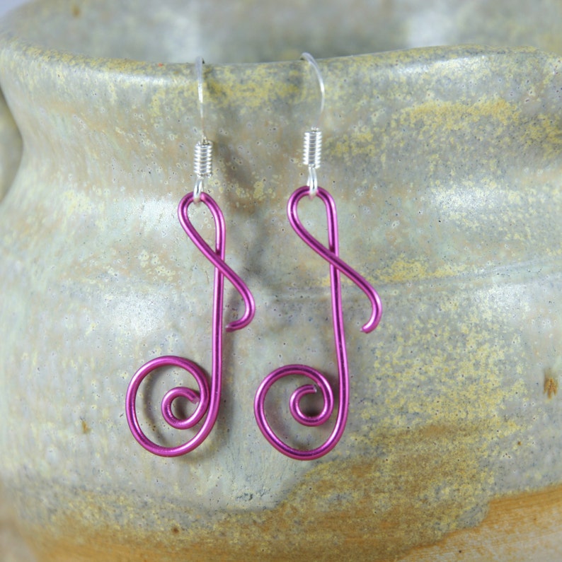 Music Note Aluminium Wire Wrapped Jewellery - Etsy