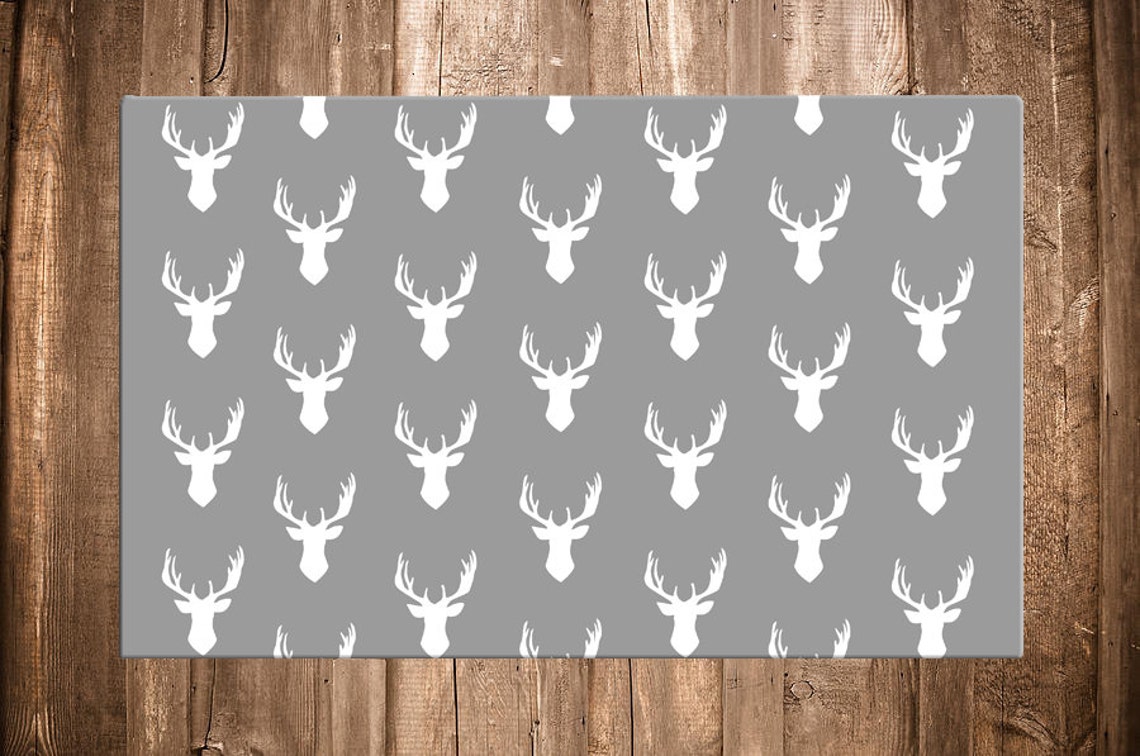 Deer Rug Woodland Nursery Decor Antlers Rug Deer Decor - Etsy