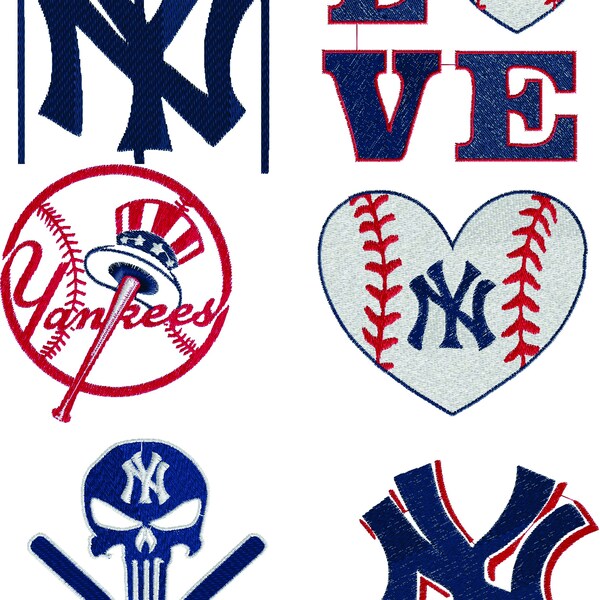 Yankees Embroidery - Etsy