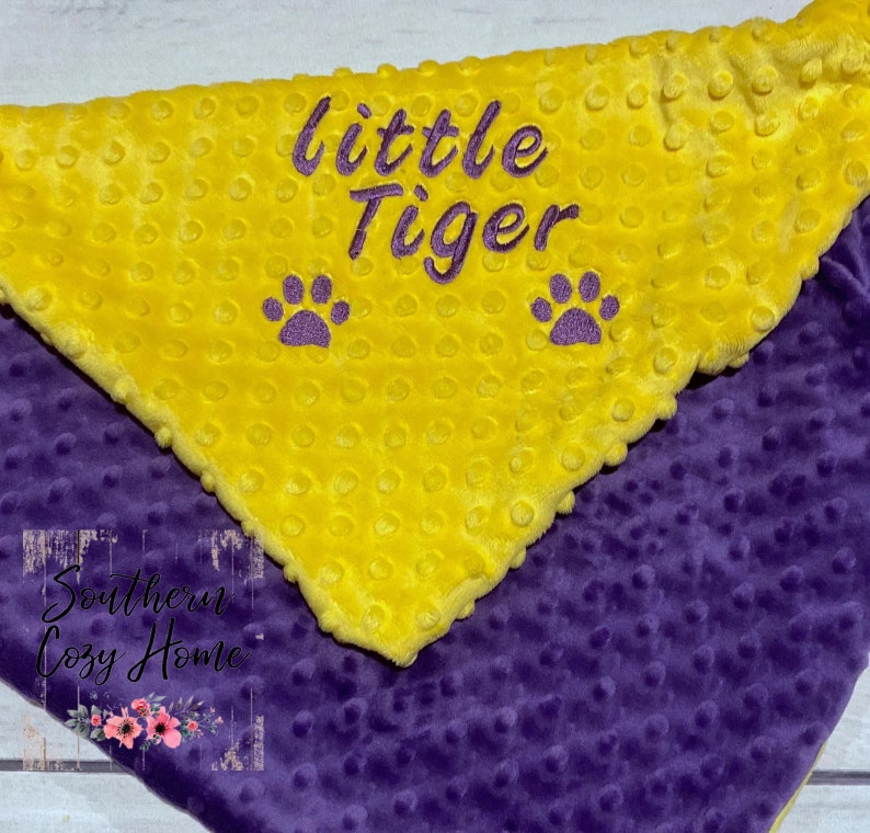 Personalized Baby Blanket Little Tiger Handmade Baby Gift - Etsy