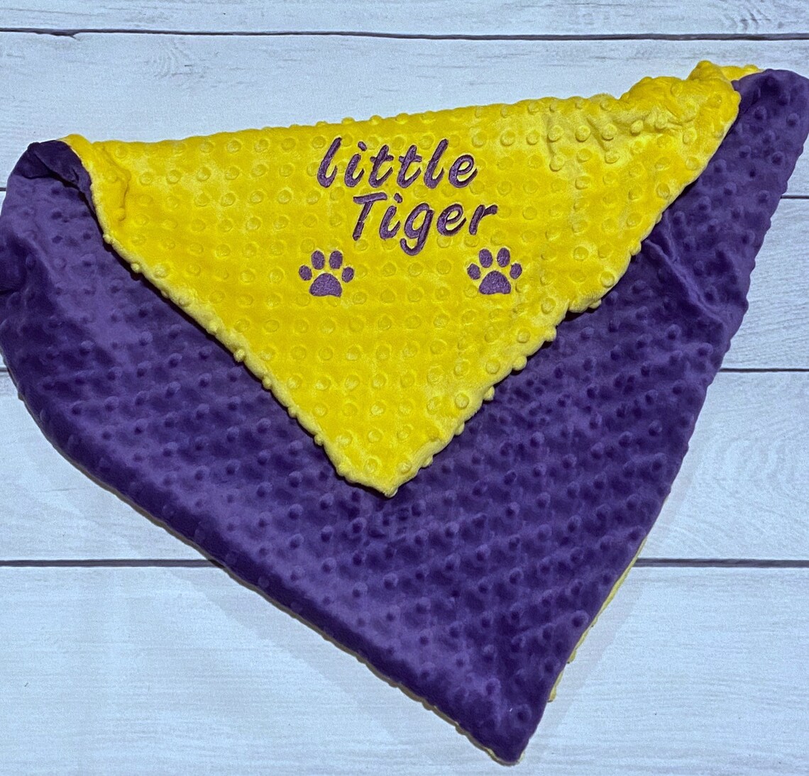 Personalized Baby Blanket Little Tiger Handmade Baby Gift | Etsy