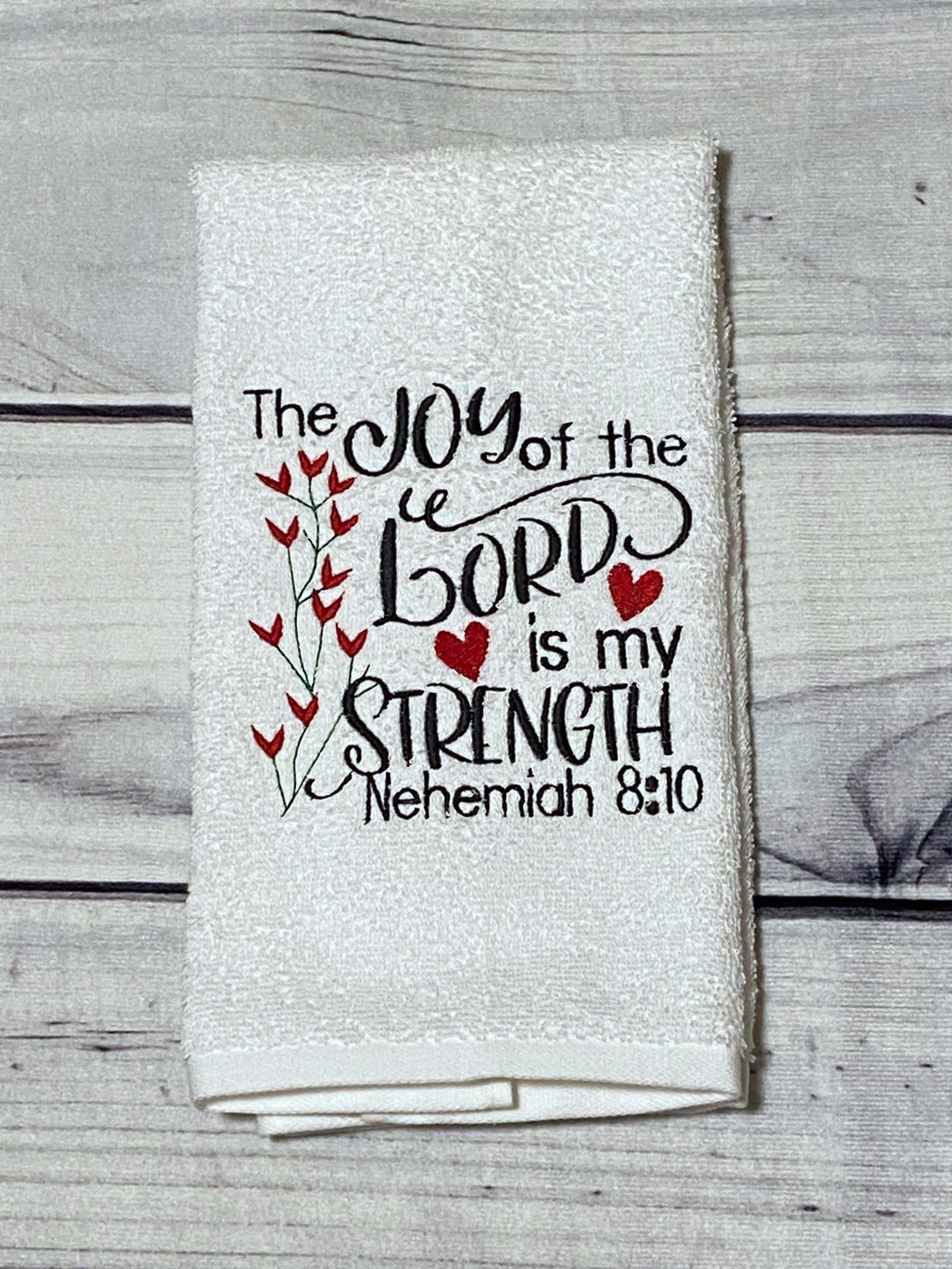 Christian Hand Towel | Home Decor | Bathroom Towel | Scripture ...