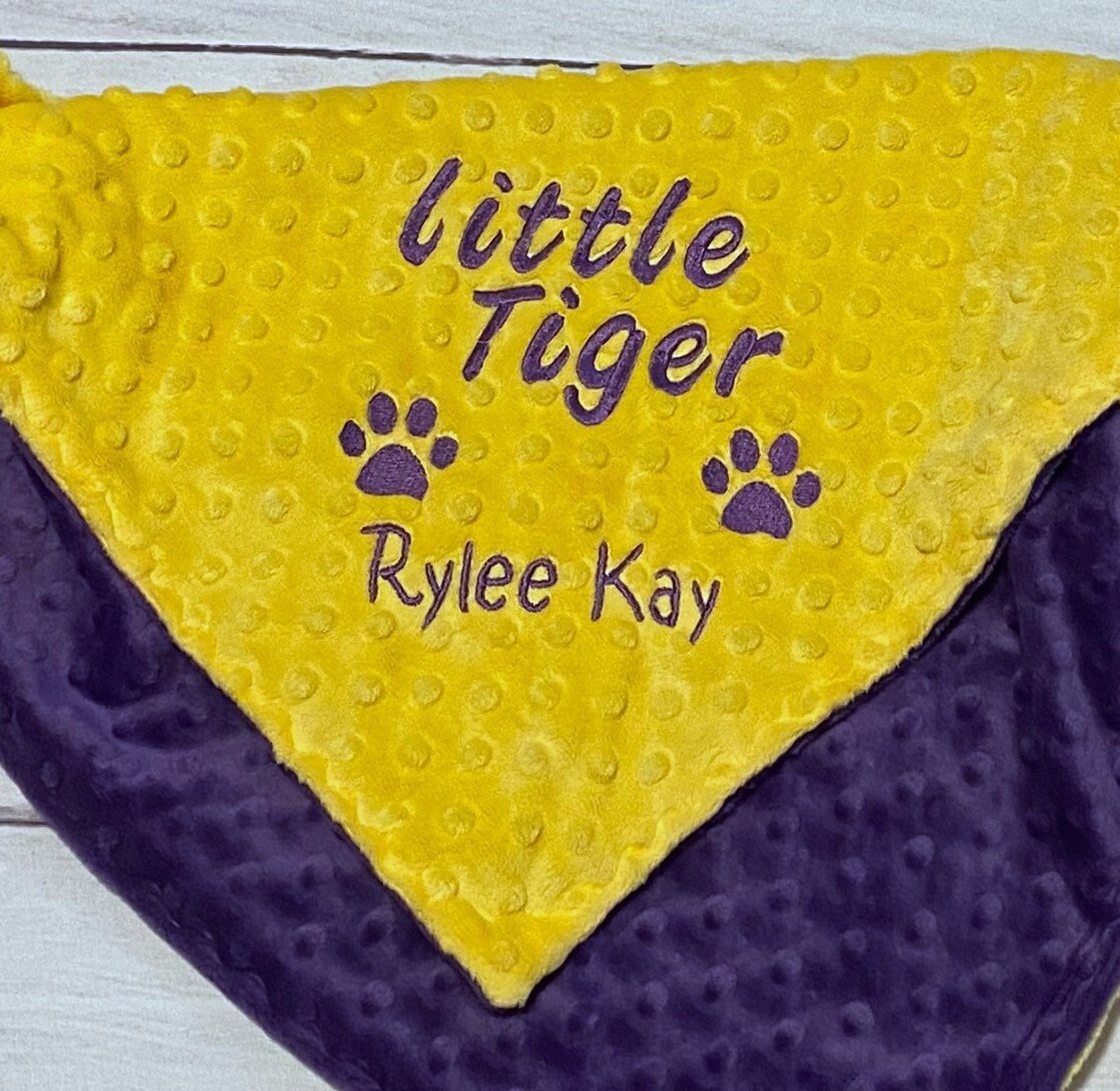 Personalized Baby Blanket Little Tiger Handmade Baby Gift - Etsy