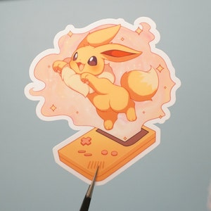 Normal Type Video Game Character Stickers Waterproof Matte, Holographic ...