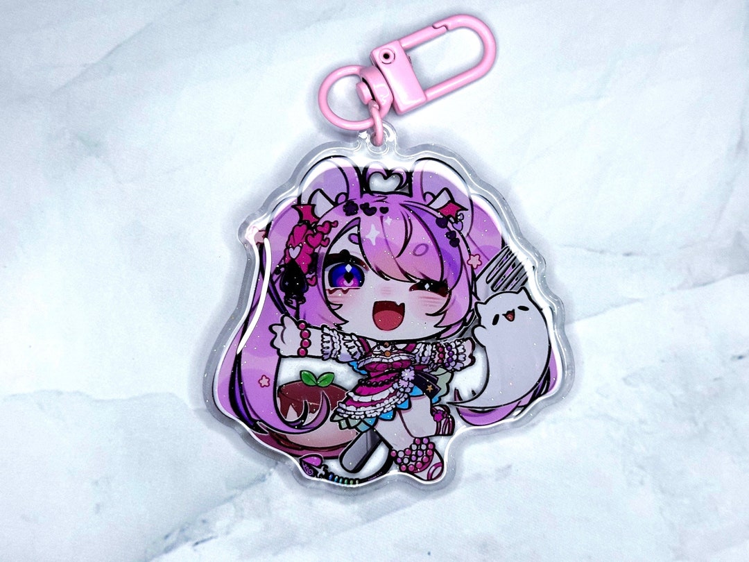 Ironmouse VSHOJO 2” Acrylic Keychains | Double Sided Glitter Epoxy - Etsy