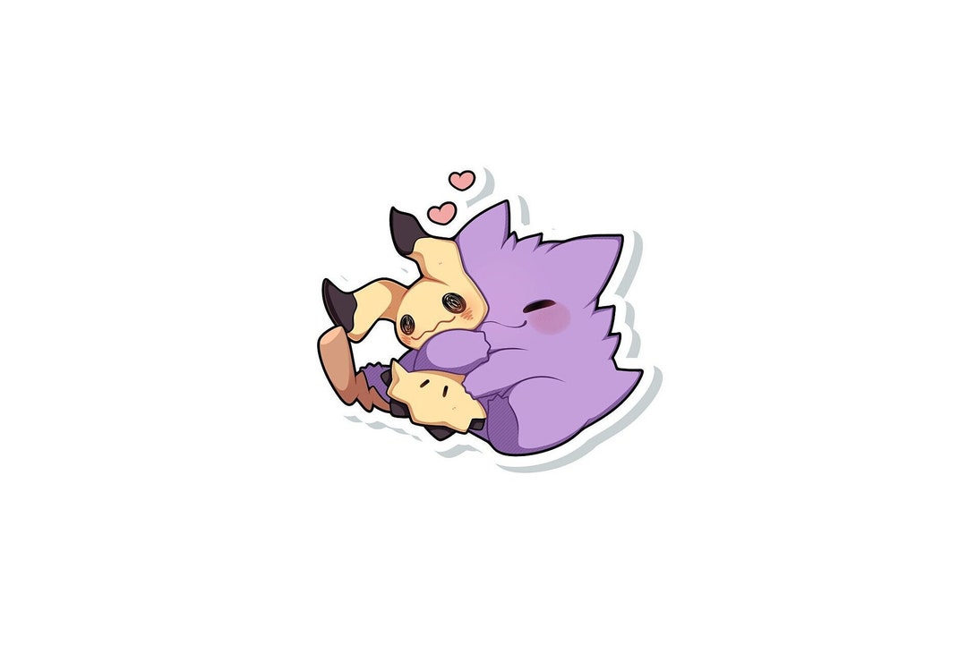 Gengar Mimikyu Sticker - Etsy