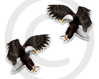 Large eagle decal | Etsy