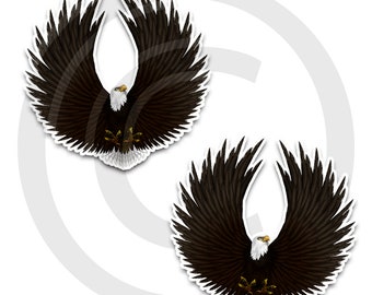 Large eagle decal | Etsy