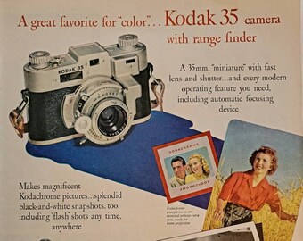 Vintage Camera Ad - Etsy