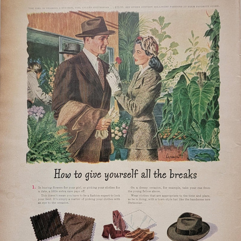 Stetson Magazine Ad - Etsy