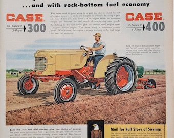 1958 Ford Tractor Vintage Advertisement Farm Decor Farmer Gift Farming ...
