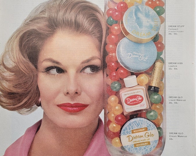 1959 Woodbury Dream Makeup Vintage Advertisement Bathroom Decor Beauty ...