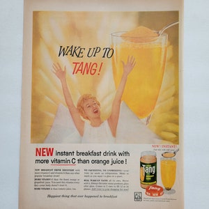 1959 Tang Vintage Advertisement Kitchen Wall Art Diner Decor Breakfast ...