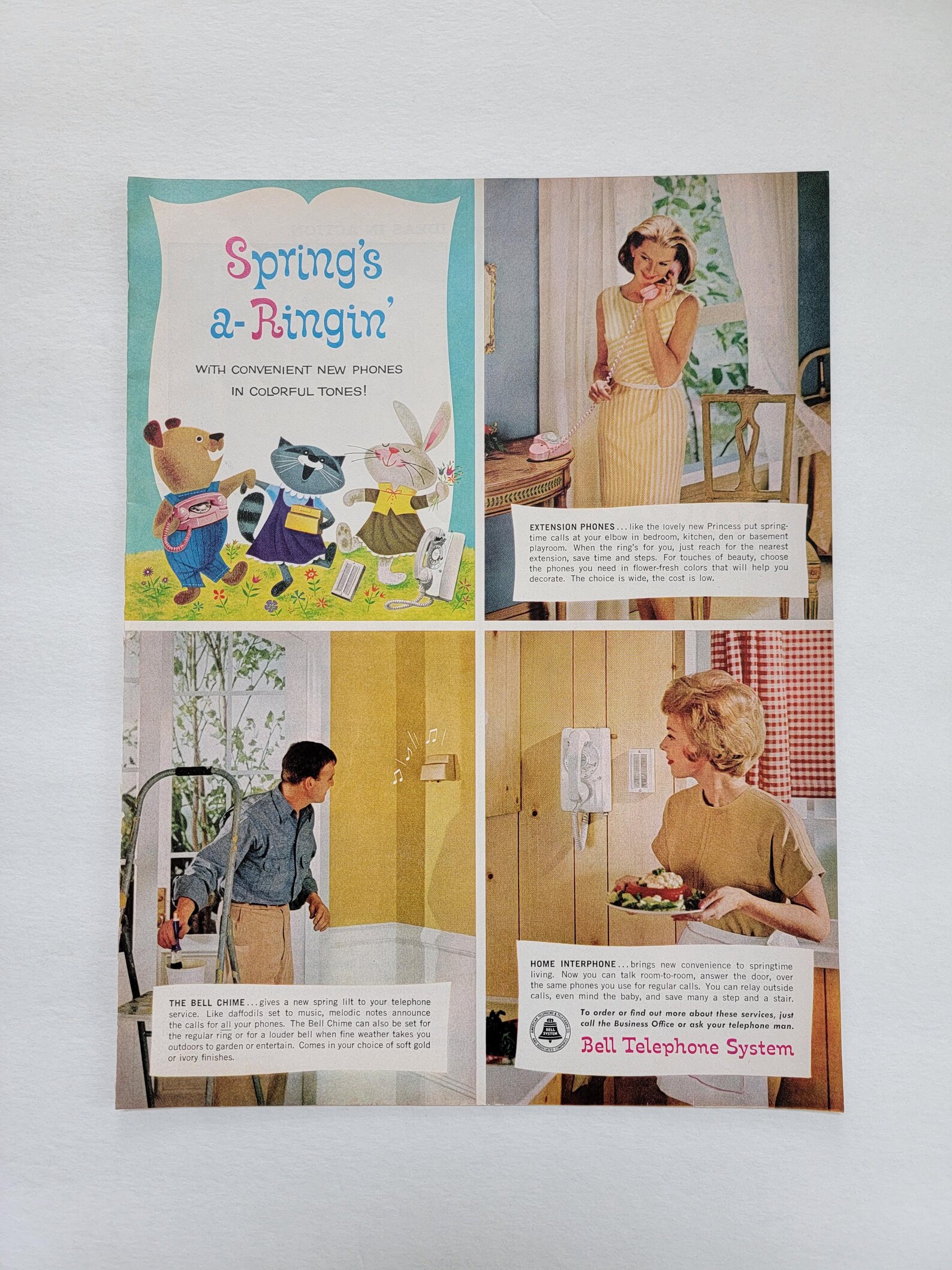 1962 Bell Telephone Systems Vintage Advertisement Vintage Phone Decor ...